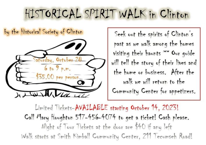 Historical Spirit Walk in Clinton 10-28-203 | Historical Society of ...