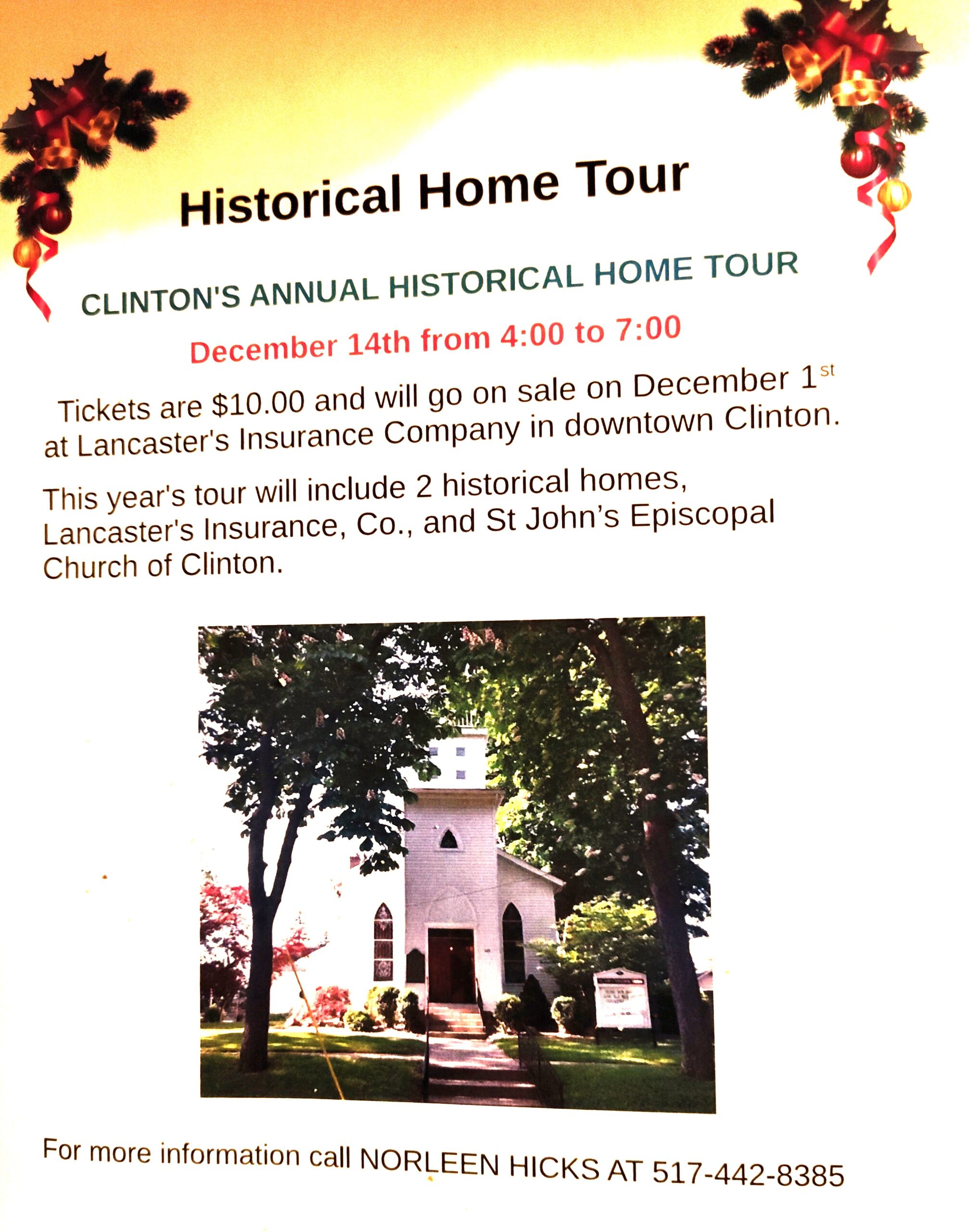 Clinton Historic Home Tour, Dec. 14, 2024 | Historical Society of ...